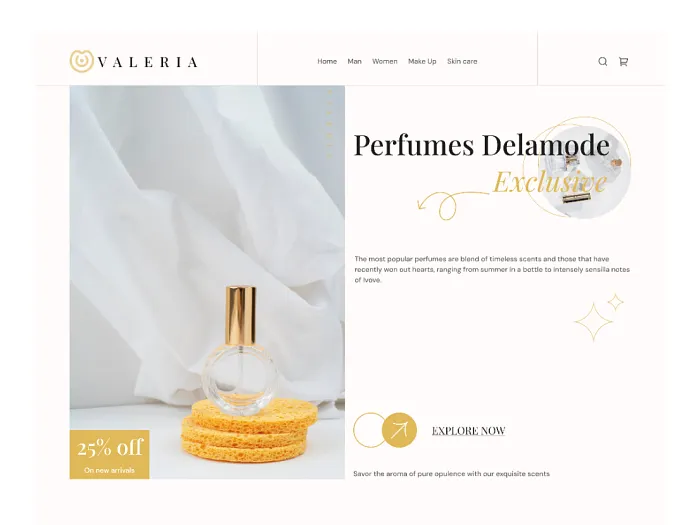 Perfume Landing Page designs, themes, templates and downloadable ...