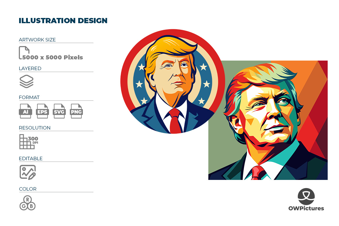 Donald Trump Illustration by OWPictures on Dribbble