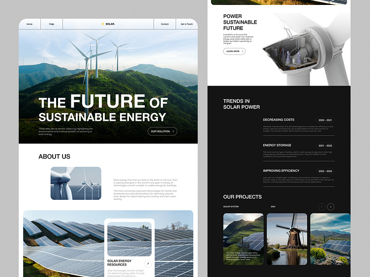 Renewable Energy Website ⚡ by Sahil Dobariya on Dribbble