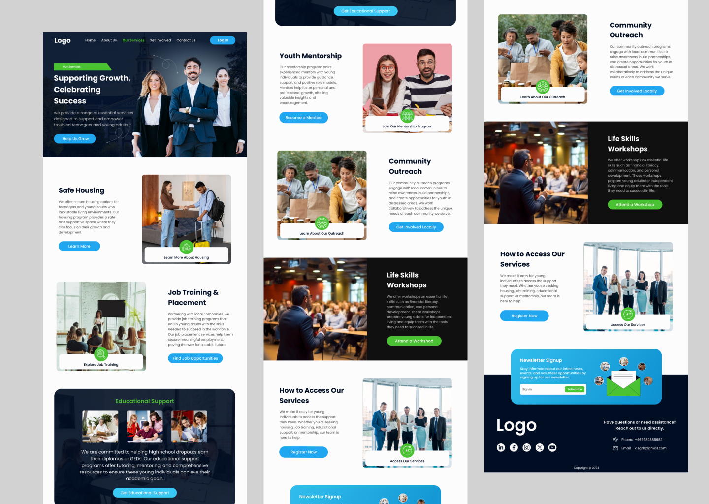 Organization Landing Page designs, themes, templates and downloadable ...