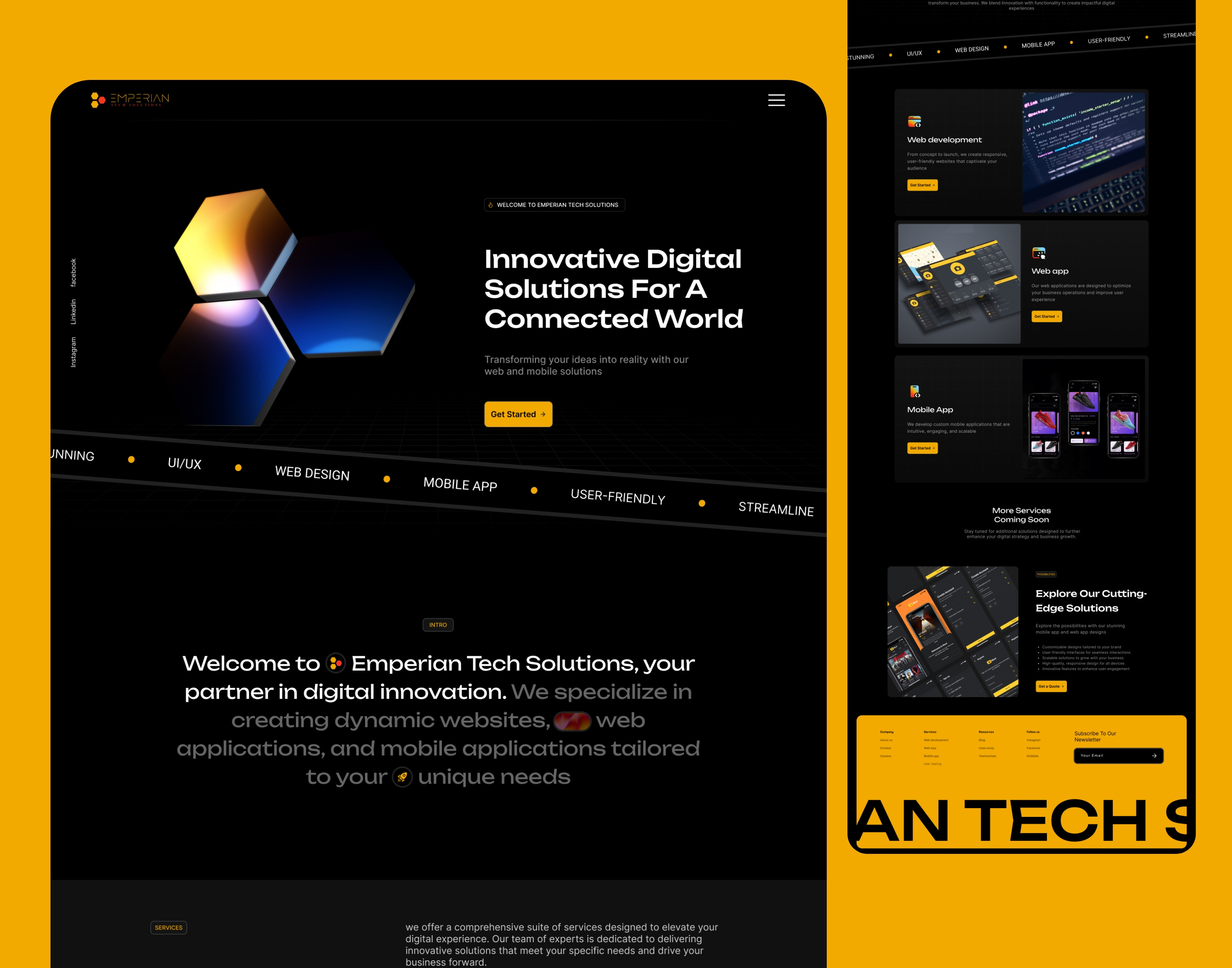 3D Hero Section designs, themes, templates and downloadable graphic ...