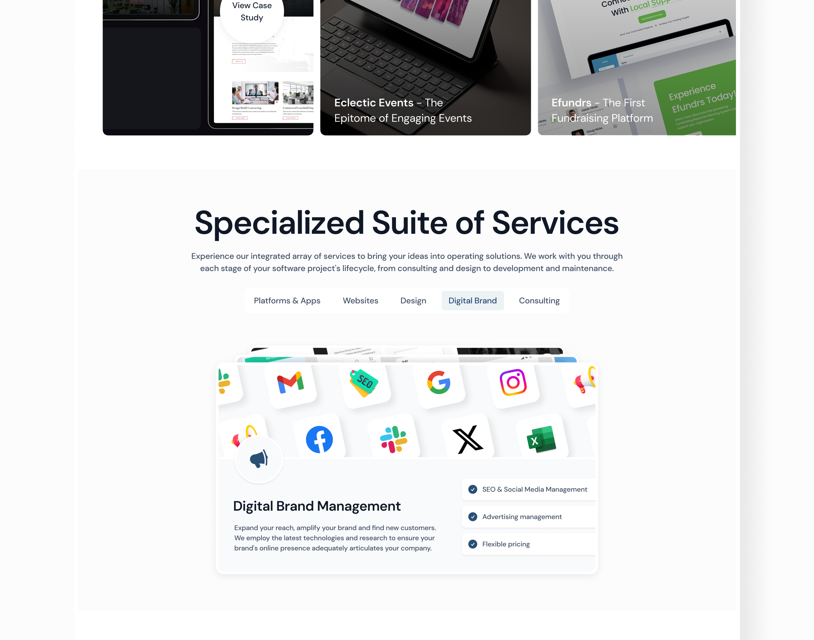 OpenCore - Design & Development Agency Landing Page UI UX Design by Sameer Siddiqui on Dribbble