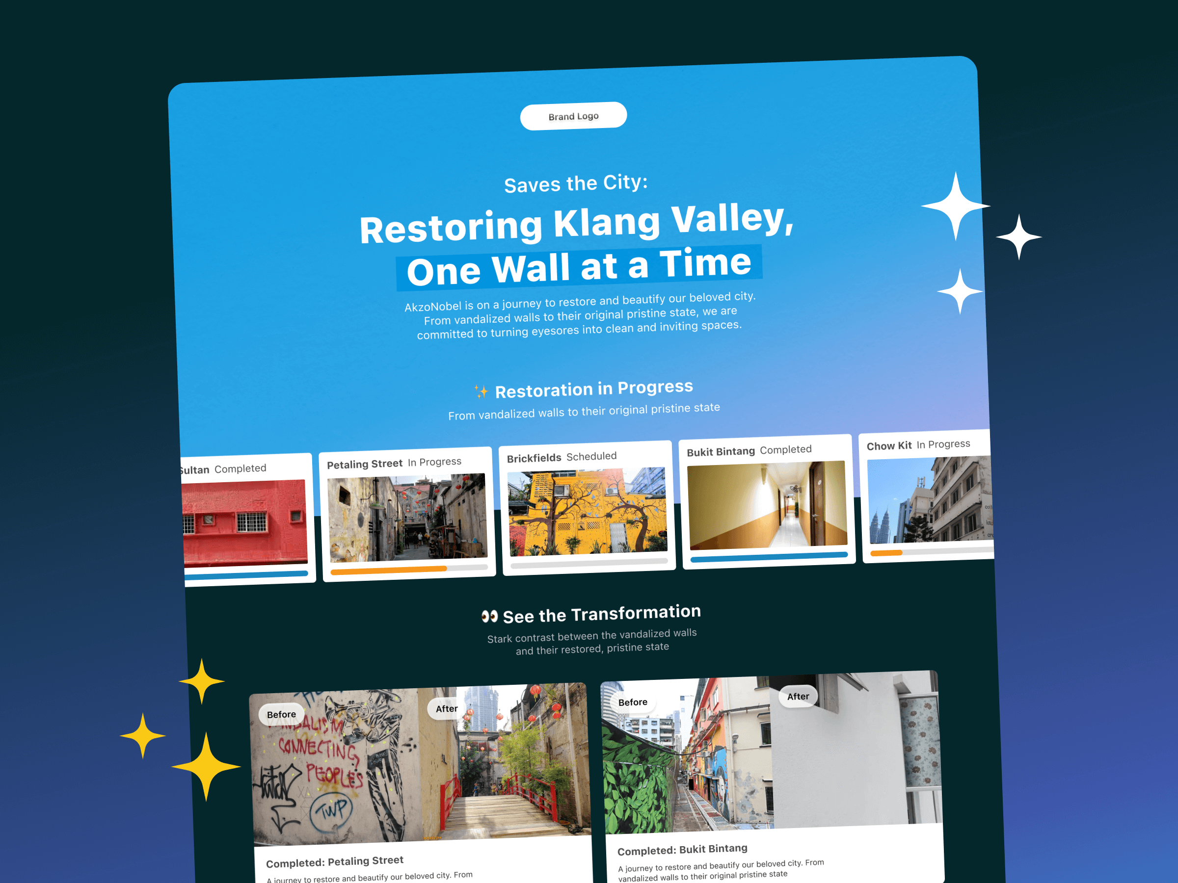 Random Landing page UI Exploration by Ghulam Rusli on Dribbble