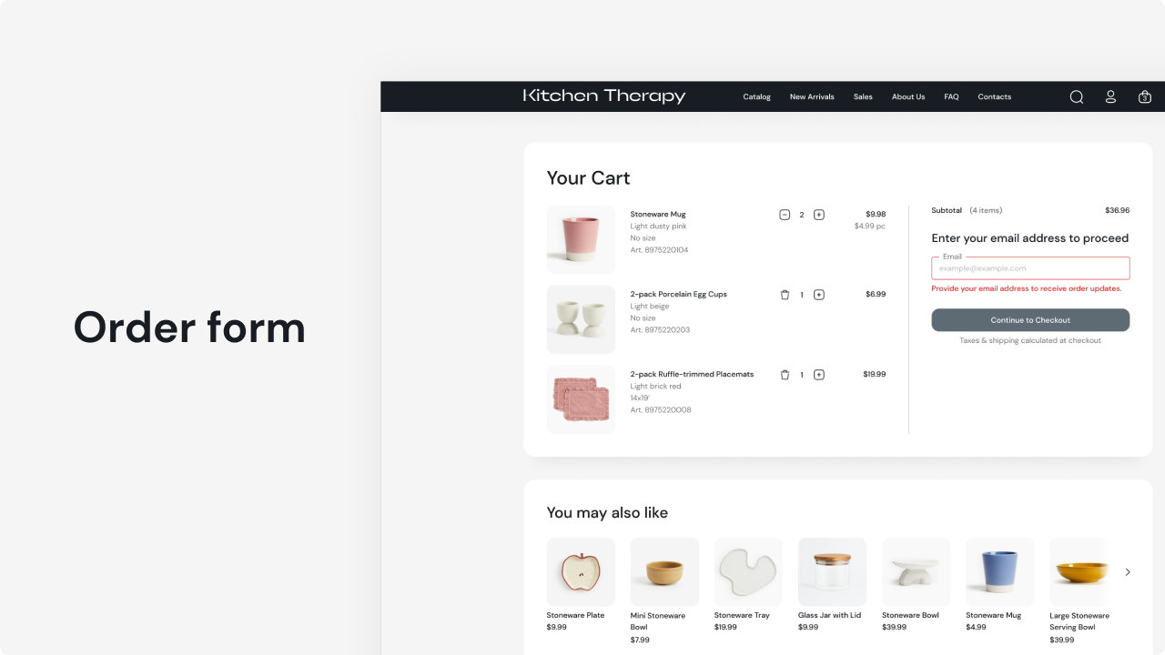 Step-by-Step Online Store Order Form Concept by Elena Bodrenok on Dribbble