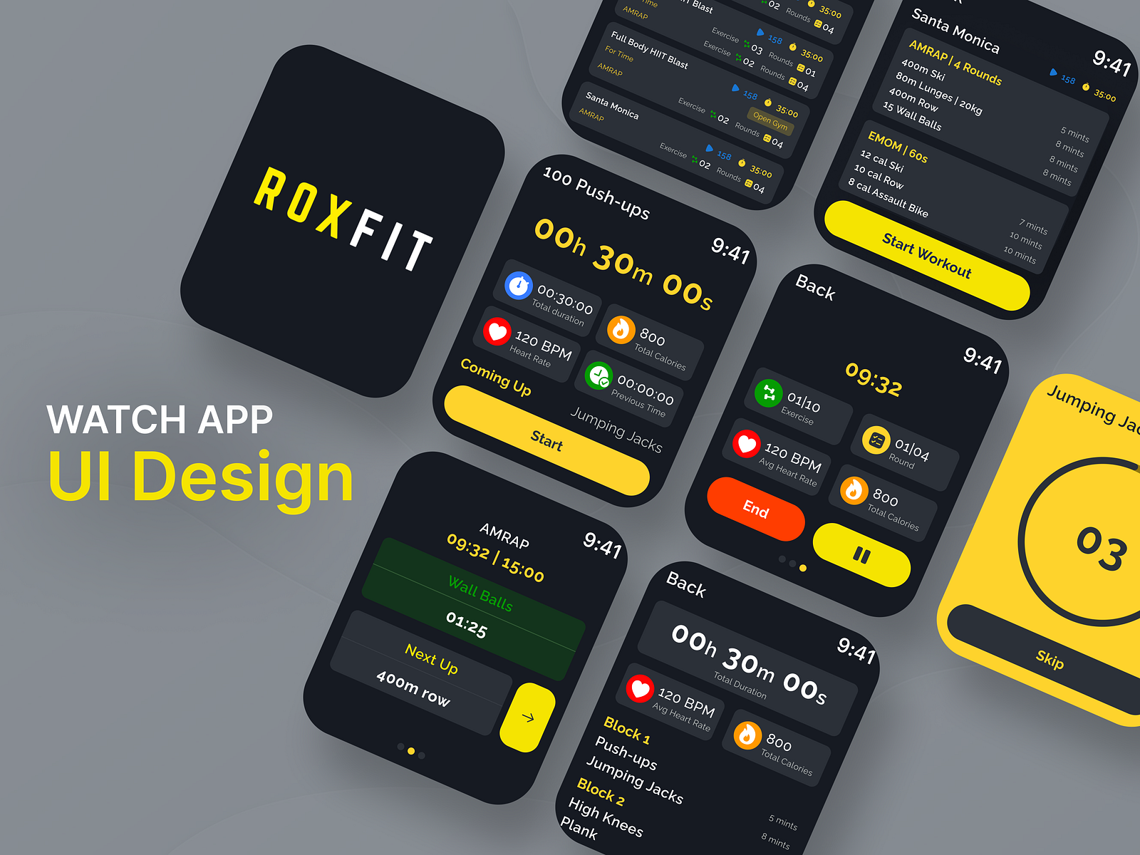 Watch App Ui Design by ALI WAQAS on Dribbble