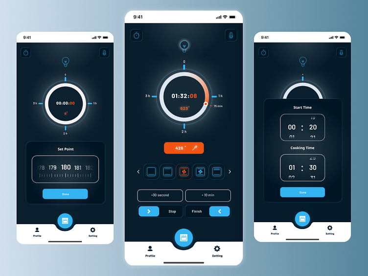 Oven UI by isoodehmahdian on Dribbble