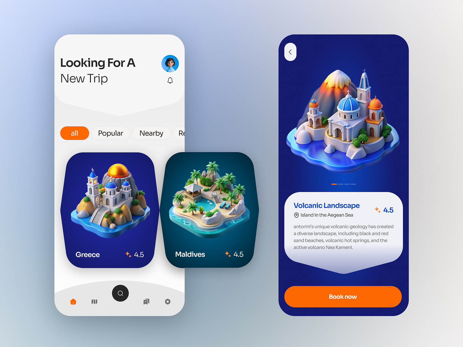 Travel app design by Mostafizur Rahaman on Dribbble