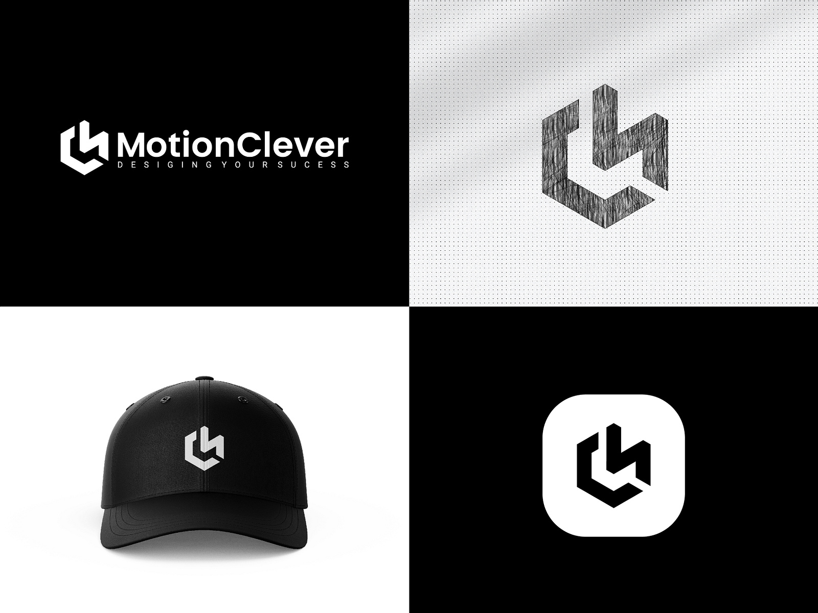 Lettermark, Brandmark Minimalist Logo for MotionClever Agency by ...