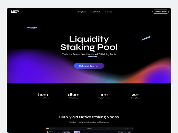 LSP Liquidity Staking Pool by MARS on Dribbble
