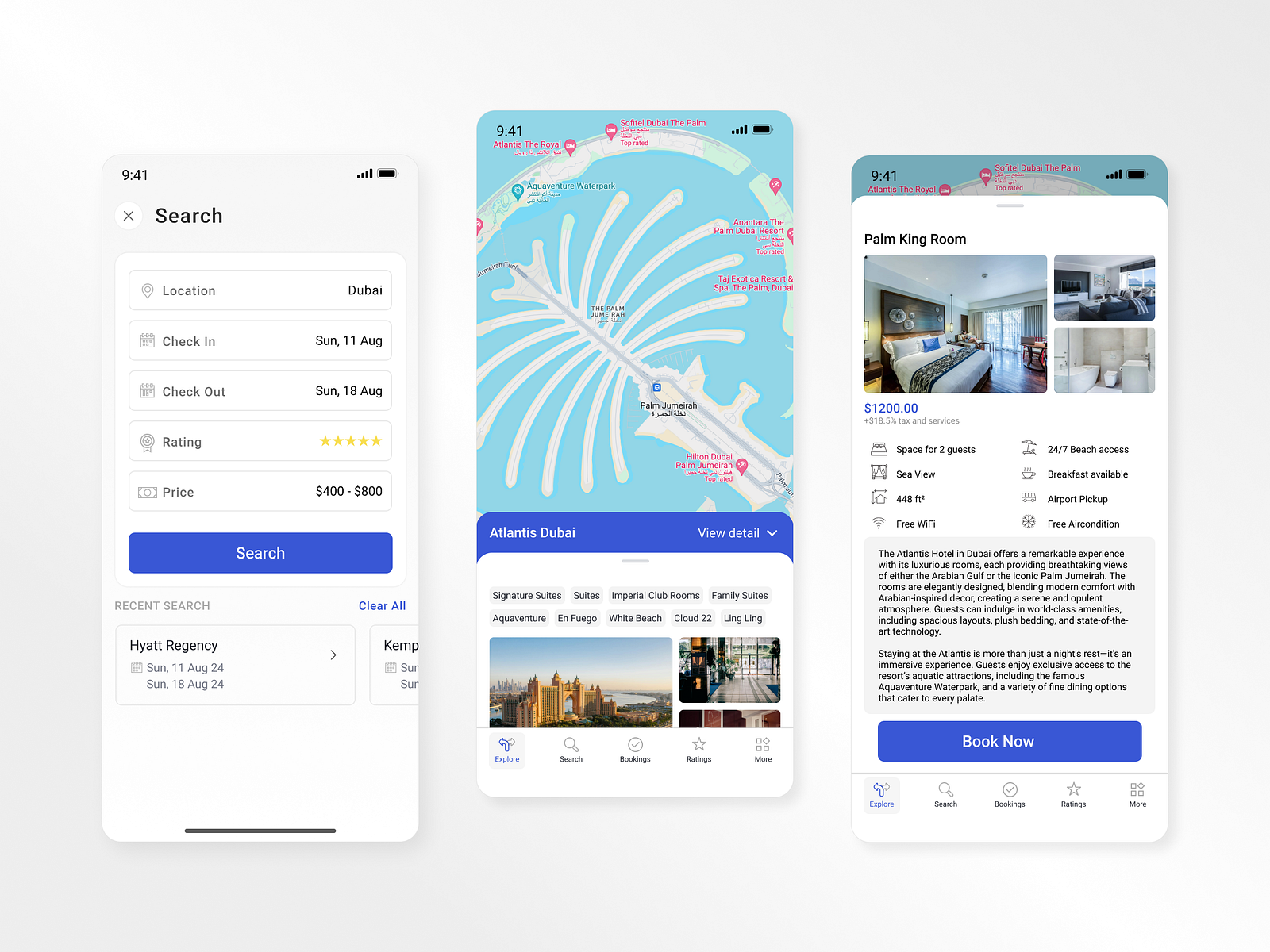 Hotel Search and Reservation by Zahid Ehsan on Dribbble