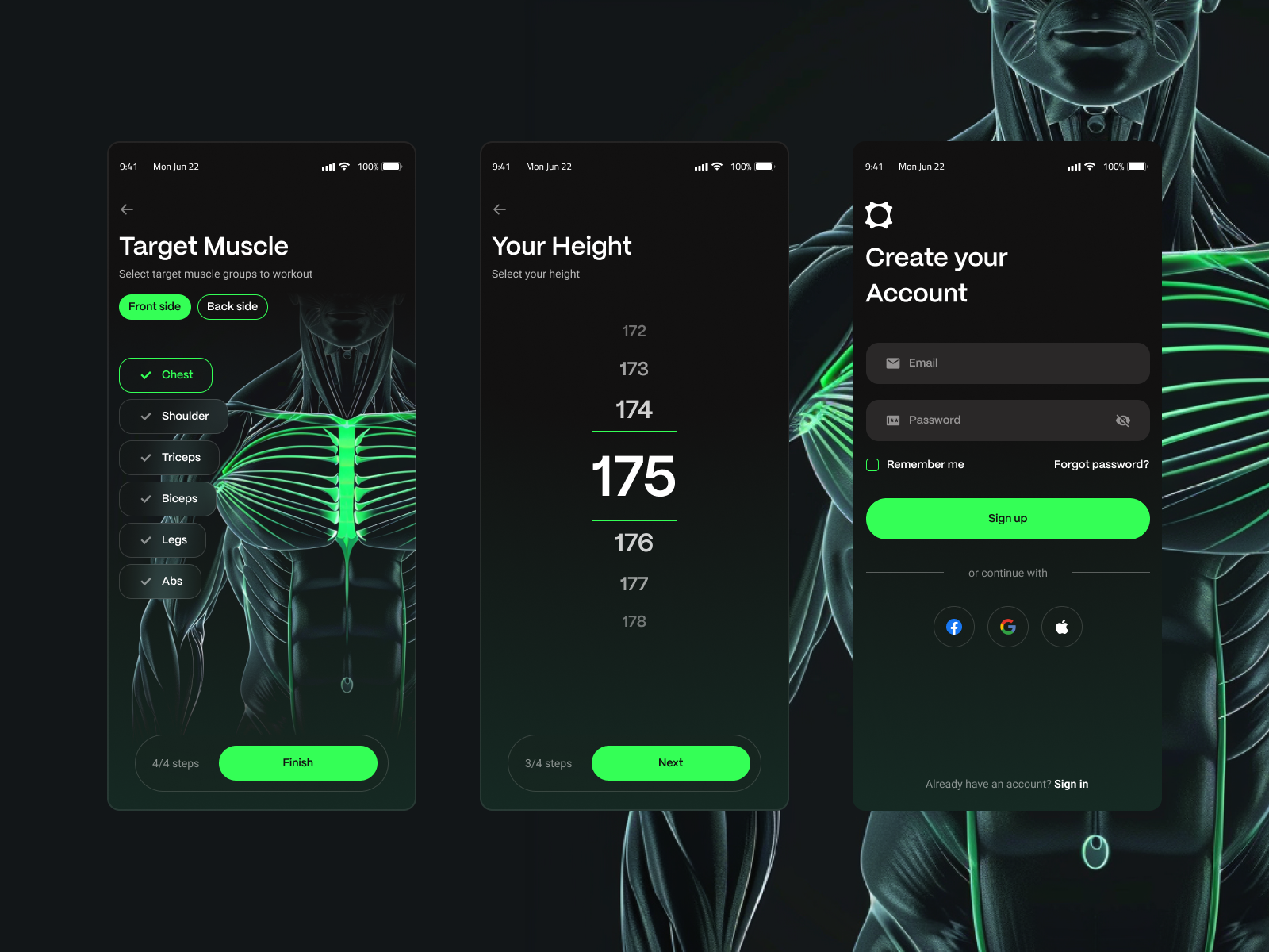 Trybe: mobile fitness app for creators by Koncepted on Dribbble