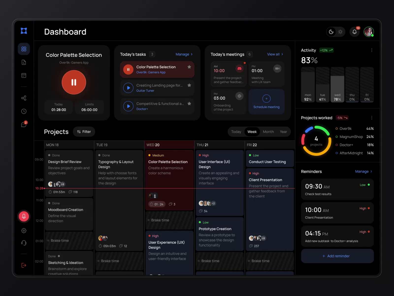 Team Management Dashboard UI Animation by Shakuro UI/UX for Shakuro on ...