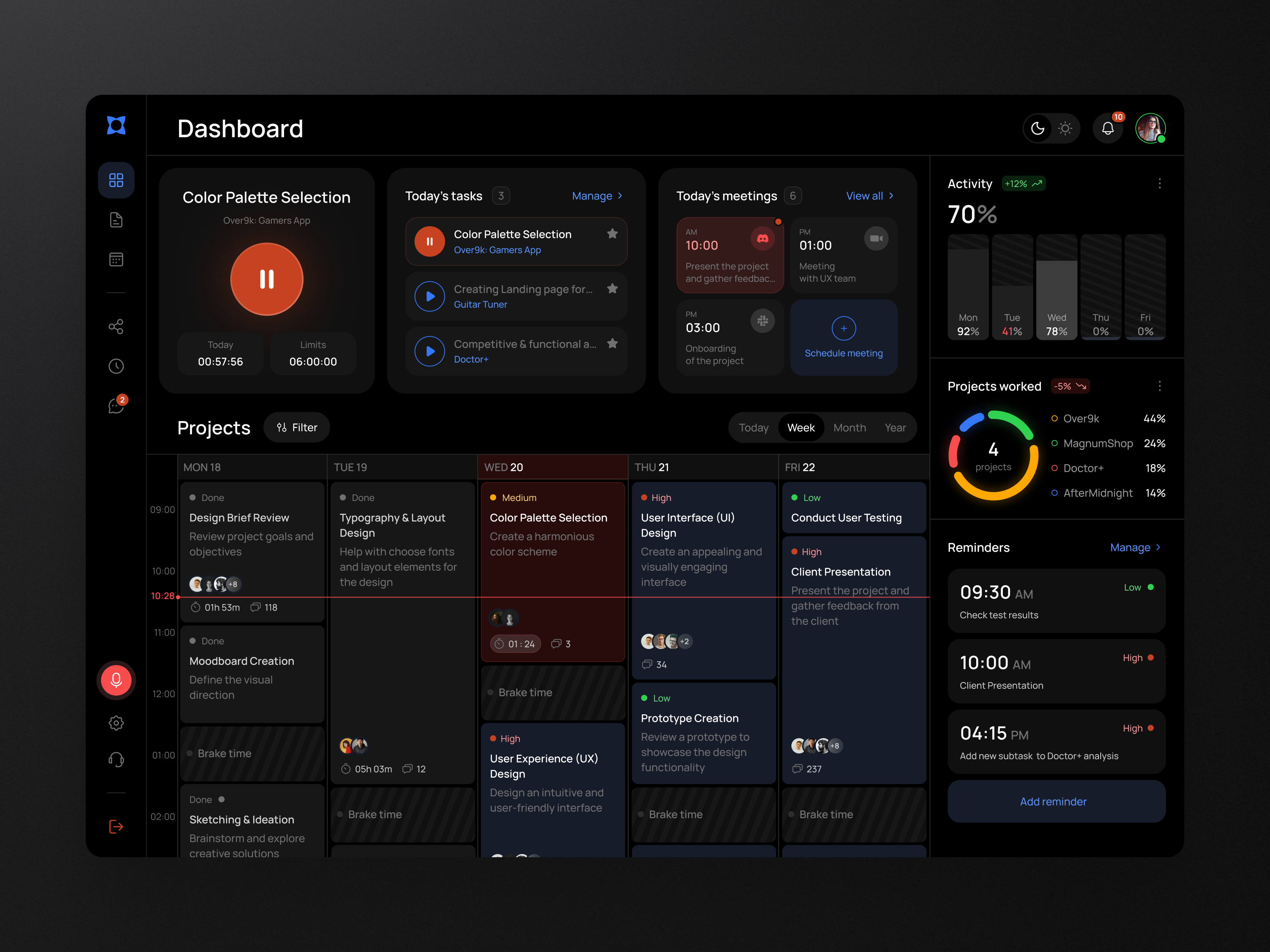 Team Management Dashboard UI Animation by Shakuro UI/UX for Shakuro on ...