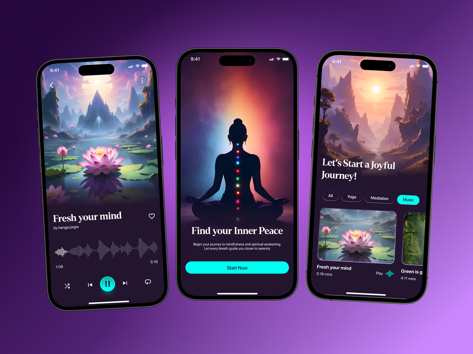Meditation Mobile App Design - Your Pocket Meditation Guide by Shahriar ...