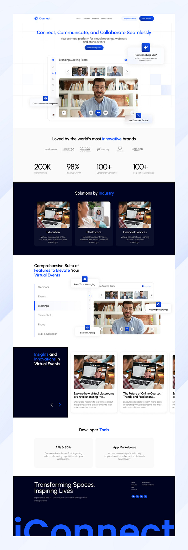 Website Design For Virtual Event Platform by Dolphin Web Solution on ...