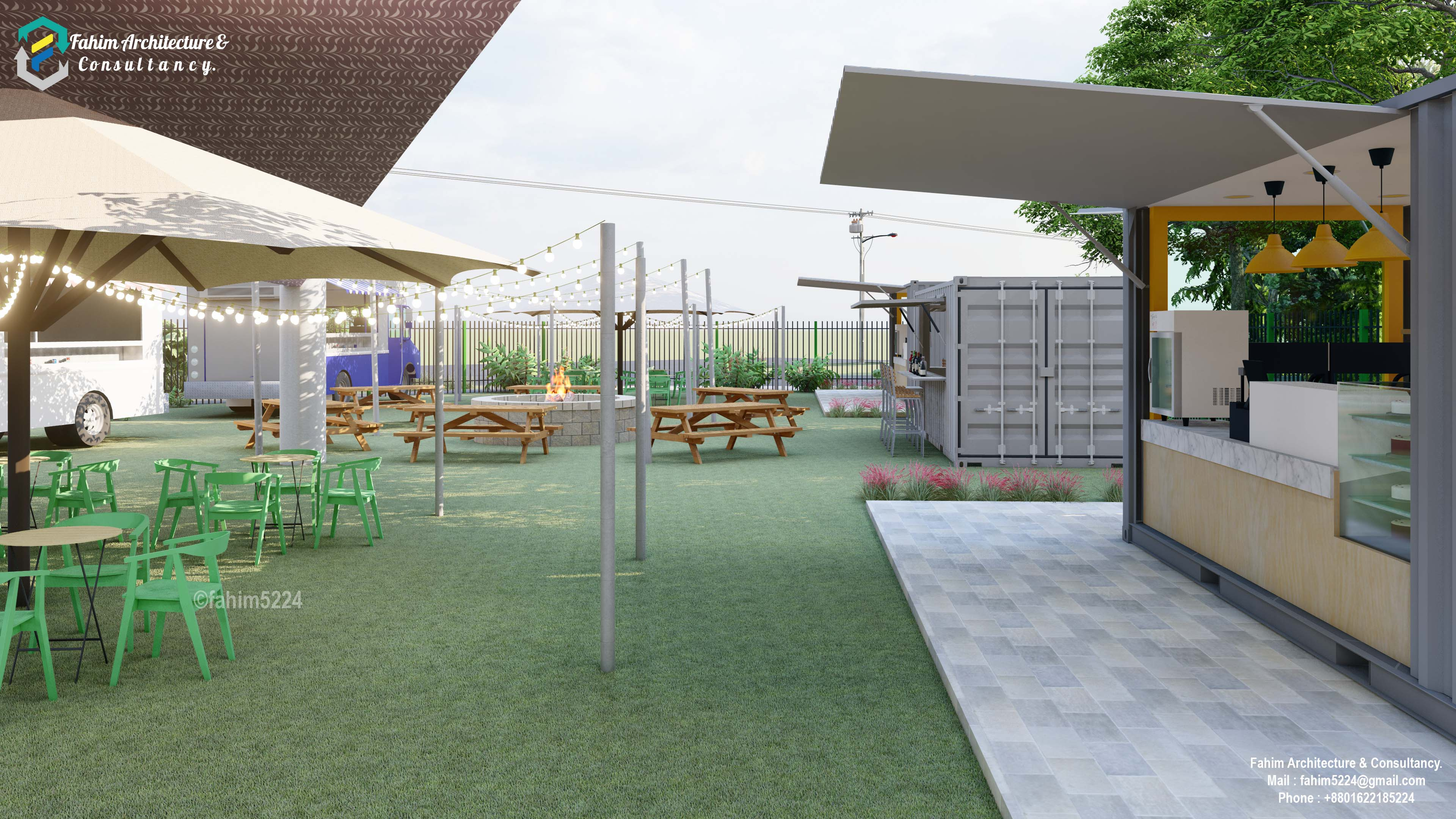 Food Park Design by MEHEDI HASAN FAHIM on Dribbble