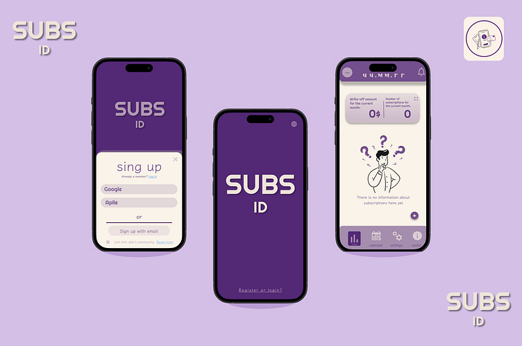 App - Subs ID by Daria Parkhomuk on Dribbble