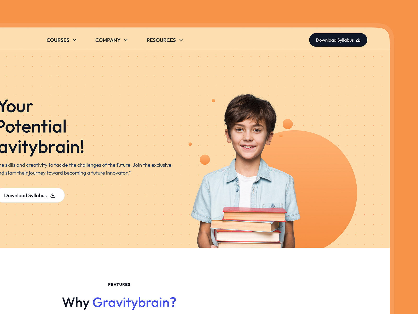 Edtech course landing page design by Ved Pathak on Dribbble