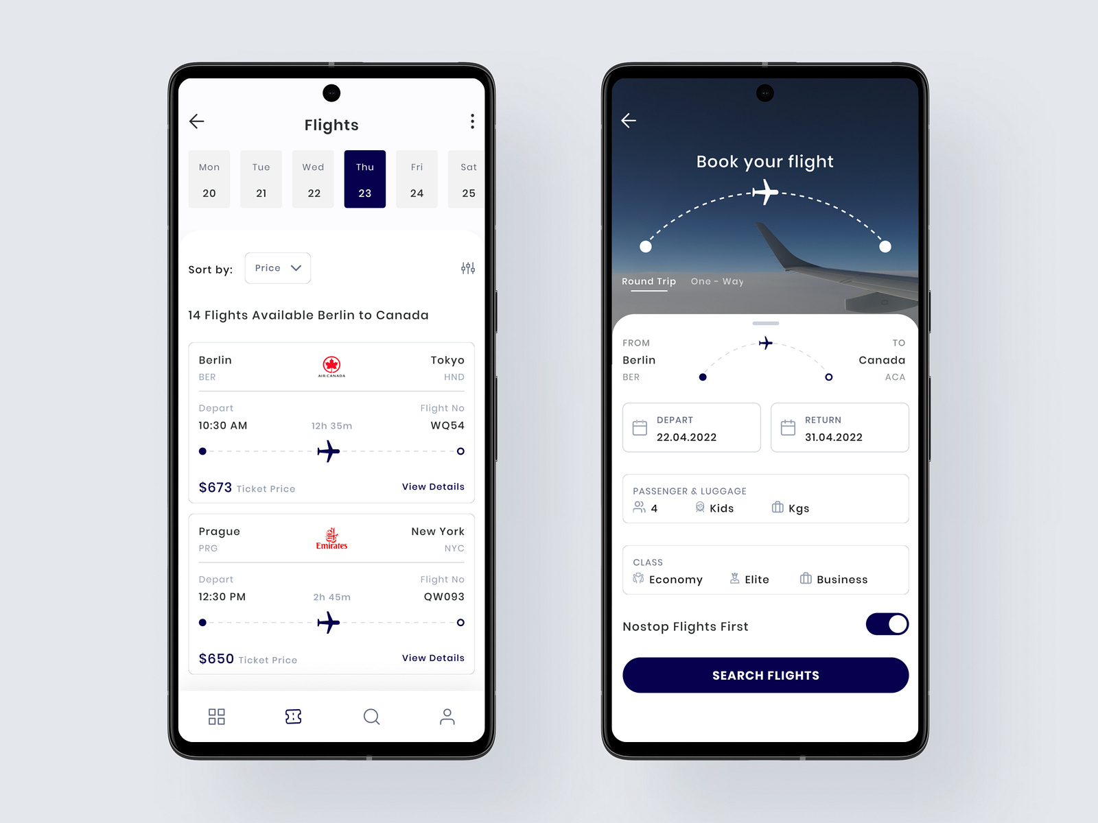 Flight Booking App Ui/Ux Design by Shaif on Dribbble