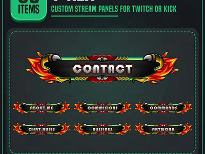 50x T-rex Panels | Animal Twitch Panels by MegastreamGfx on Dribbble