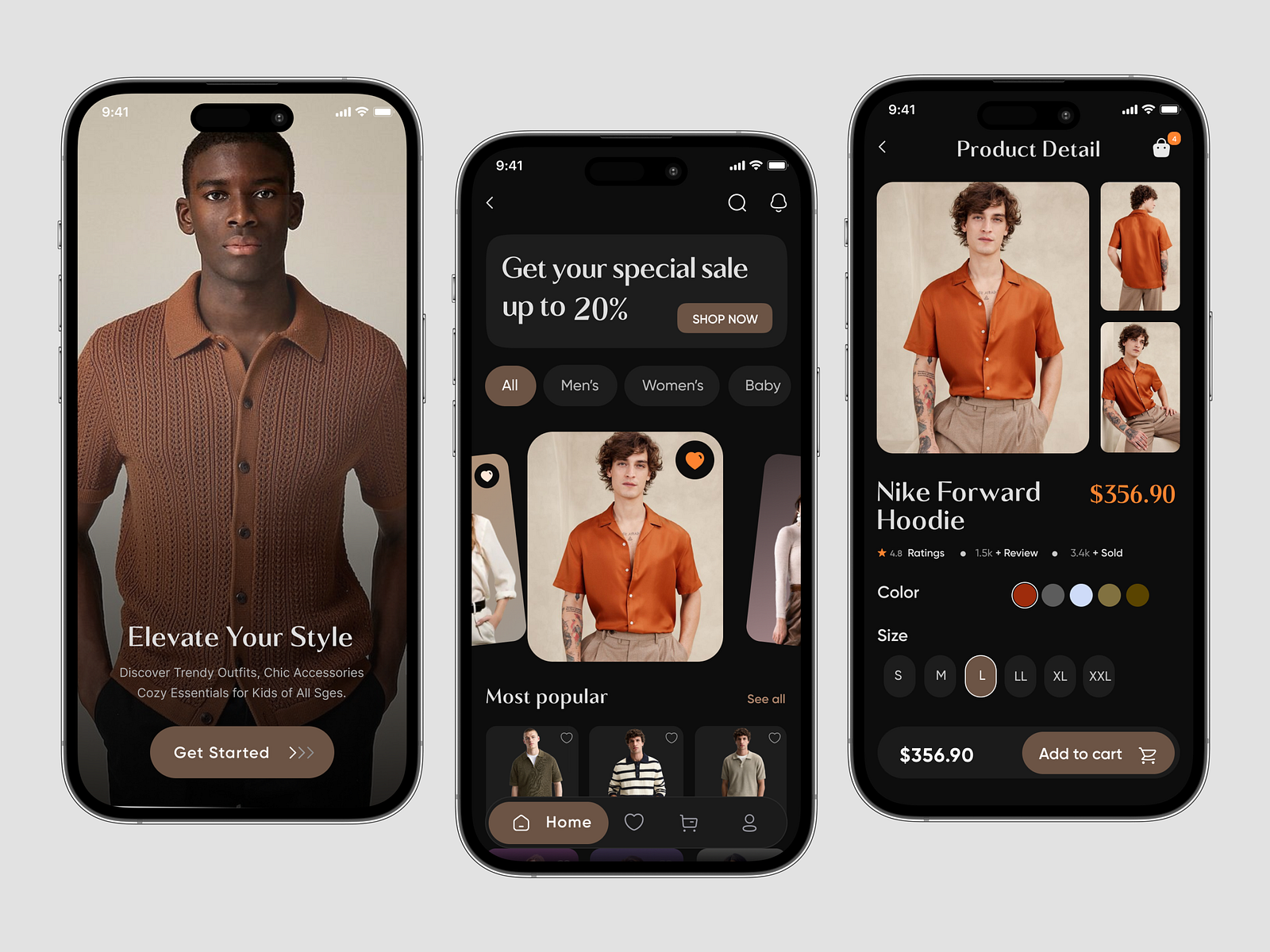 Clothing Store Mobile UI by Family Studio on Dribbble