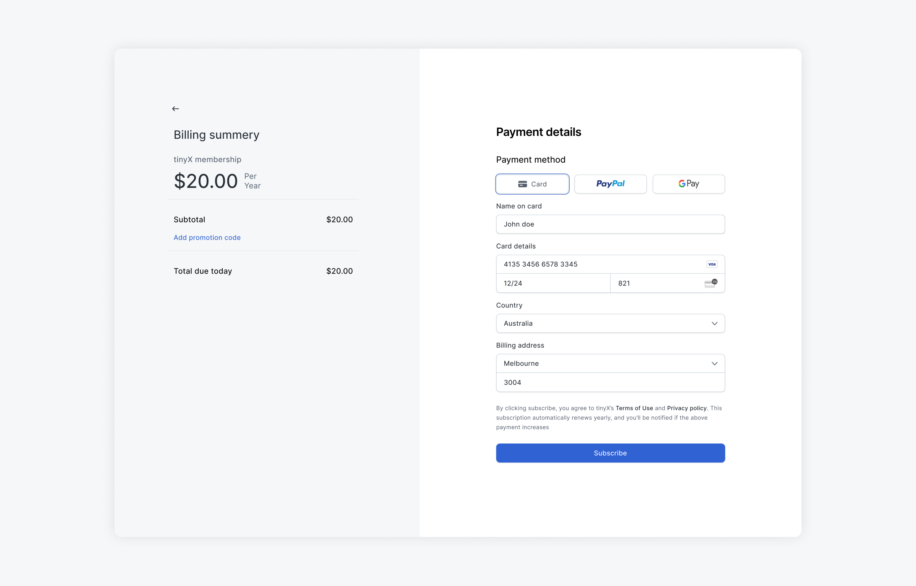 Browse thousands of Payment Information Page images for design ...