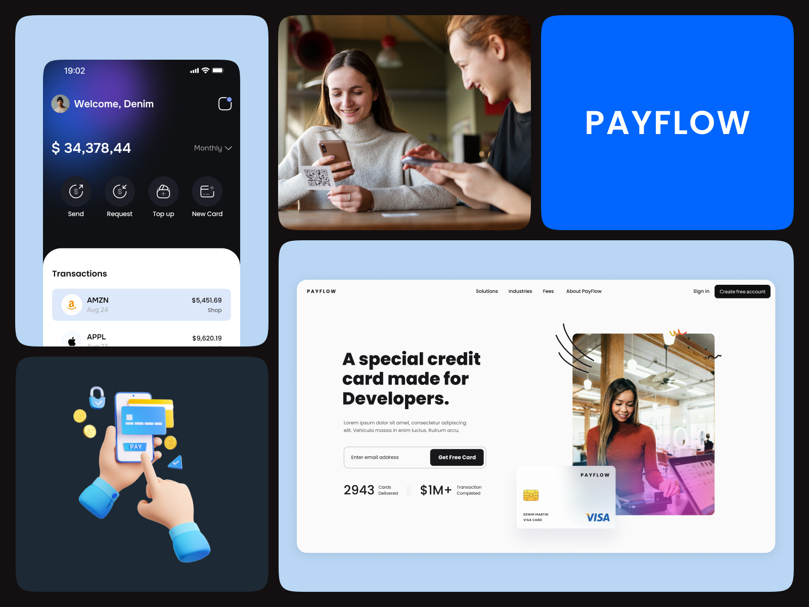 PAYFLOW : Seamless Digital Payments - Bento Box by Hiren Panara on Dribbble
