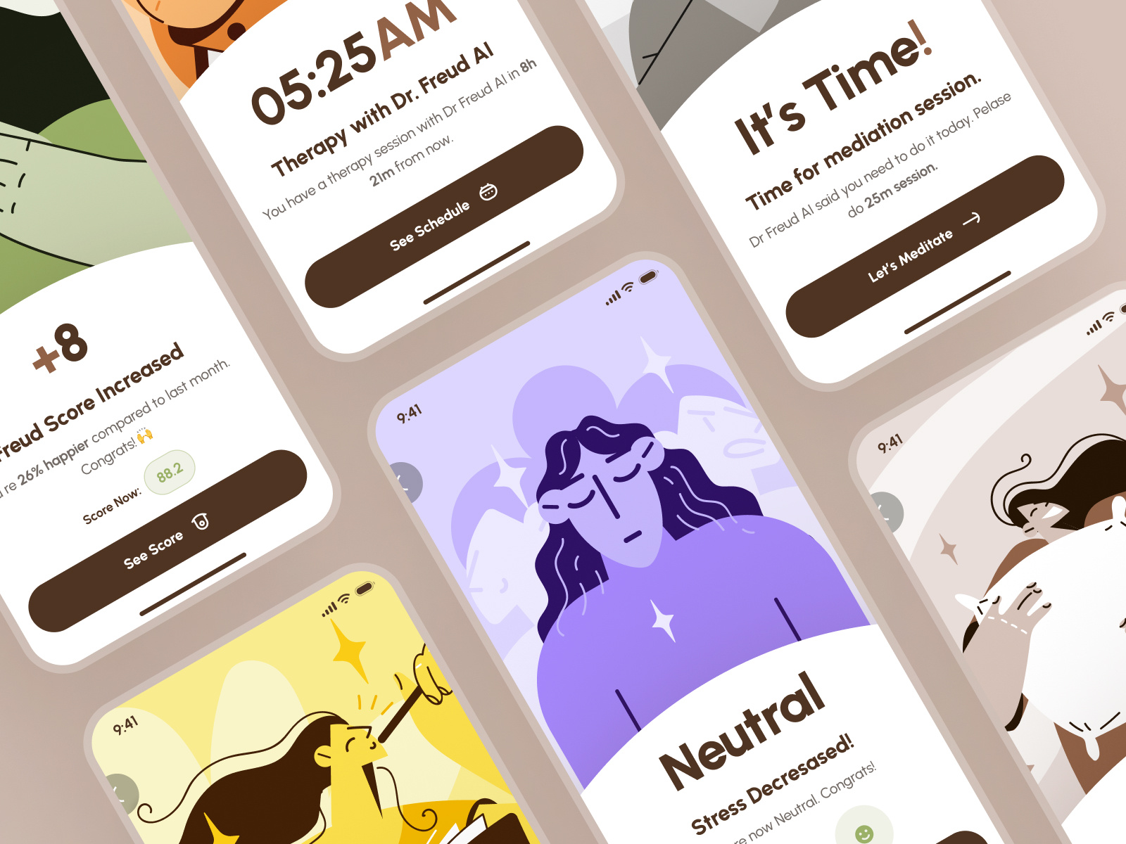 freud: AI Mental Health App | Mindful AI Chatbot Companion UIUX by ...