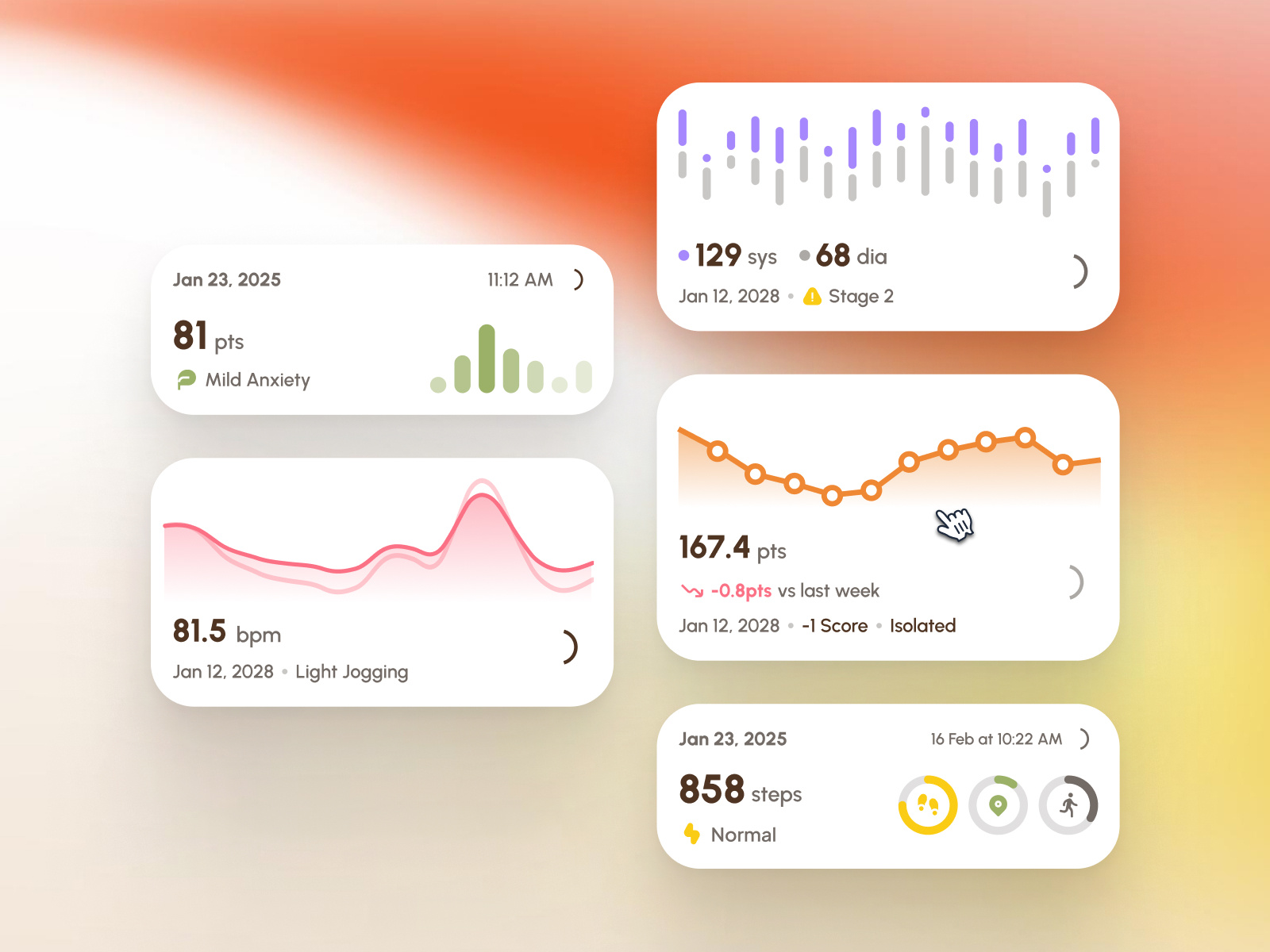 freud: AI Mental Health App | Stress Tracker Monitoring App UIUX by ...