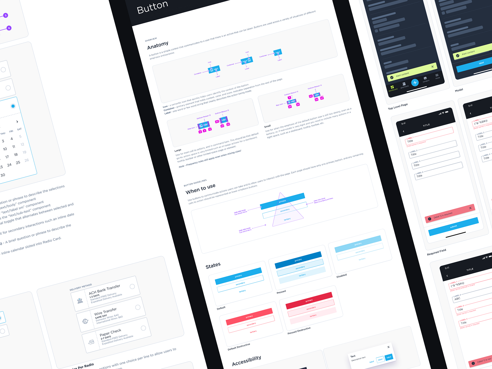 Athena Mobile Design System Documentation by Shelly Rolandson on Dribbble