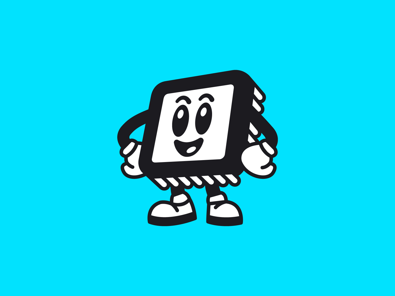 CPU Retro Mascot by Mr_Mouse on Dribbble