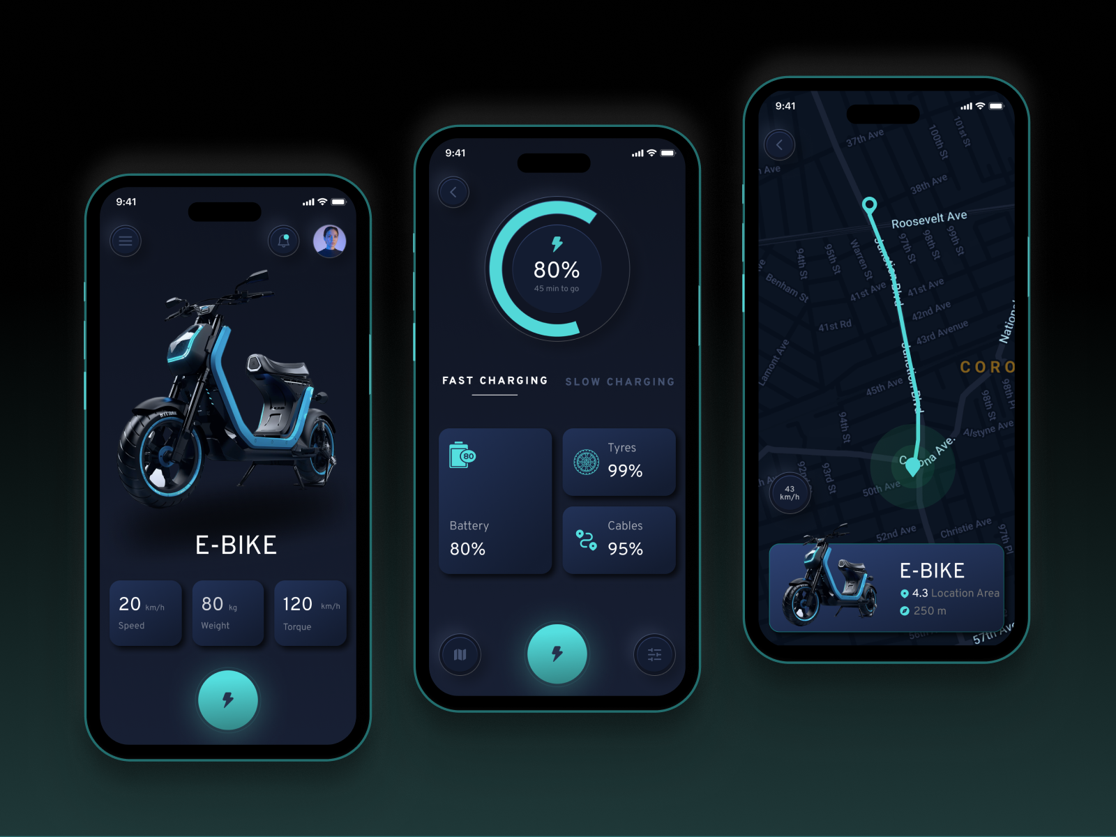 E Bike App designs, themes, templates and downloadable graphic elements ...