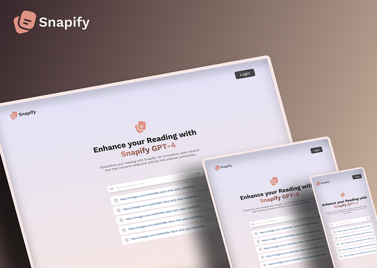 Snapify: Transform Your Reading Experience by Juju Anselum J on Dribbble