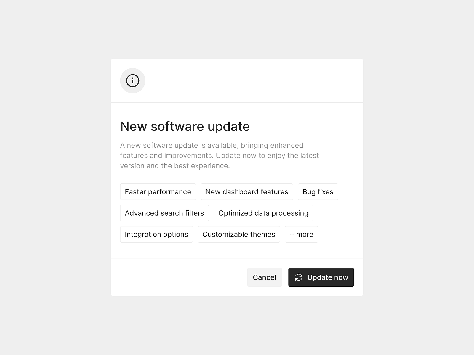 Dialog modal by Kasper Carlsen on Dribbble