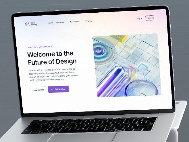 HEXA ||| Design Agency Landing Page Prototype by Saman Kia on Dribbble