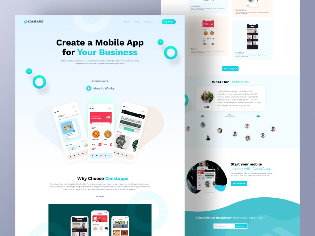 Web Landing Page UI UX Design by Suvo Roy on Dribbble