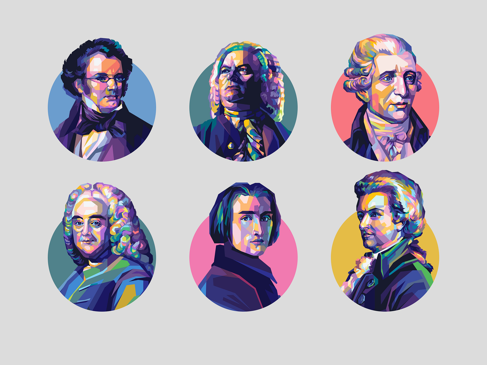 classical composers #1 by Triyas isa on Dribbble