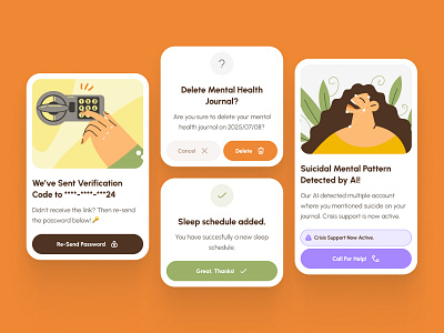 freud: AI Mental Health App | Modal/Dialog Popup UIUX by strangehelix ...
