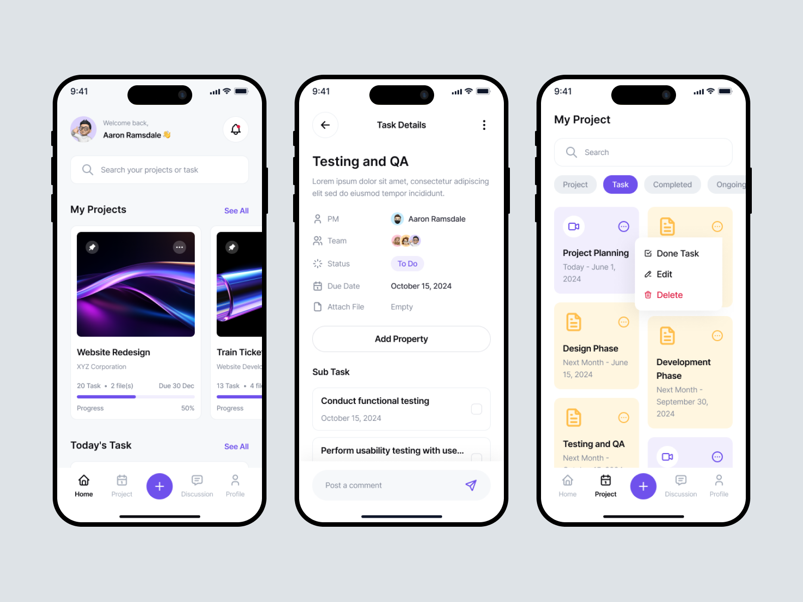 Project Management Mobile App By Mochammad Alfarizi On Dribbble