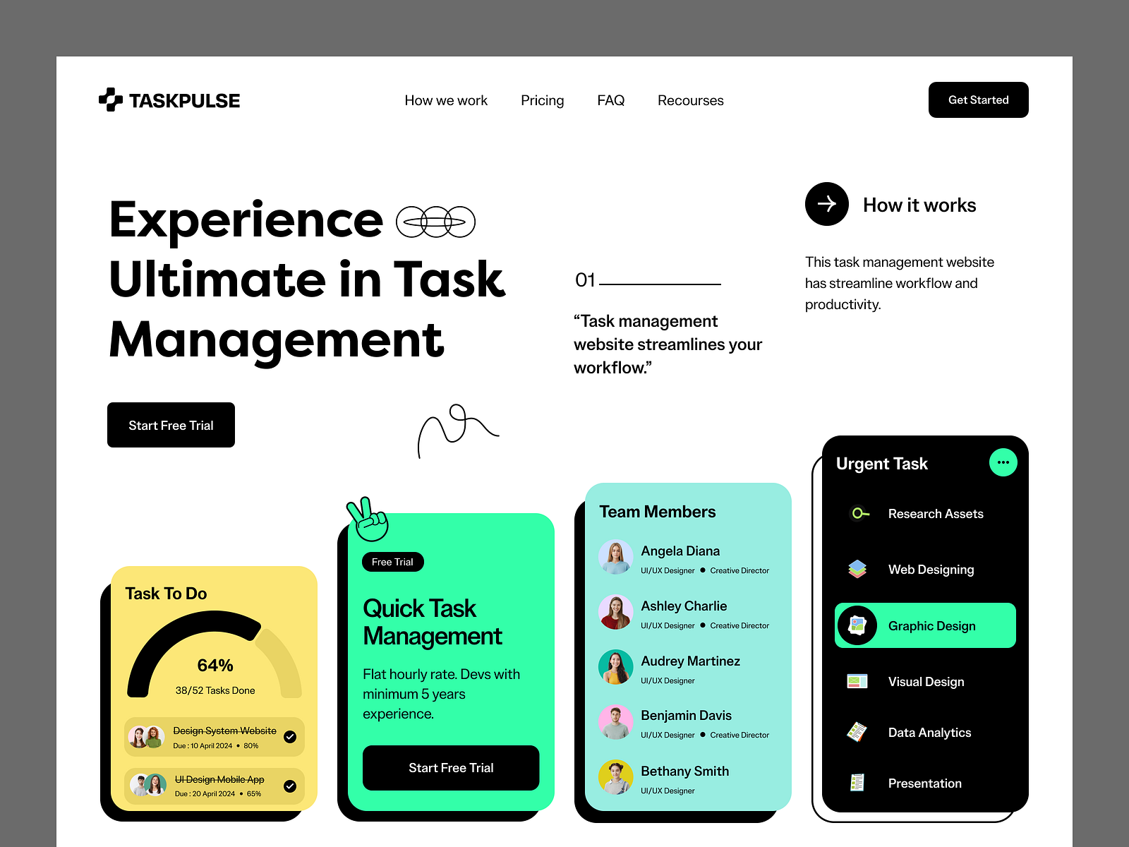 Project Management Website by Fahema Yesmin on Dribbble