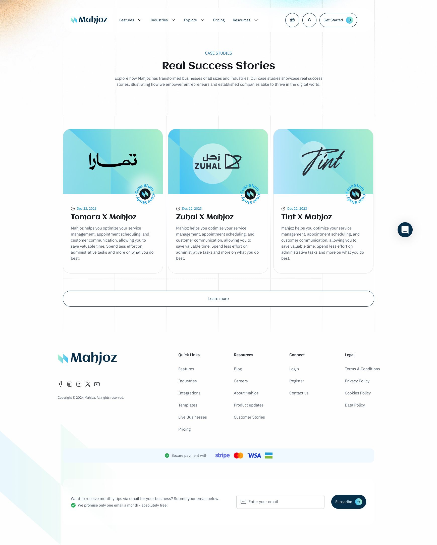 Mahjoz - Services Management (Success Stories ) by George Samuel on ...