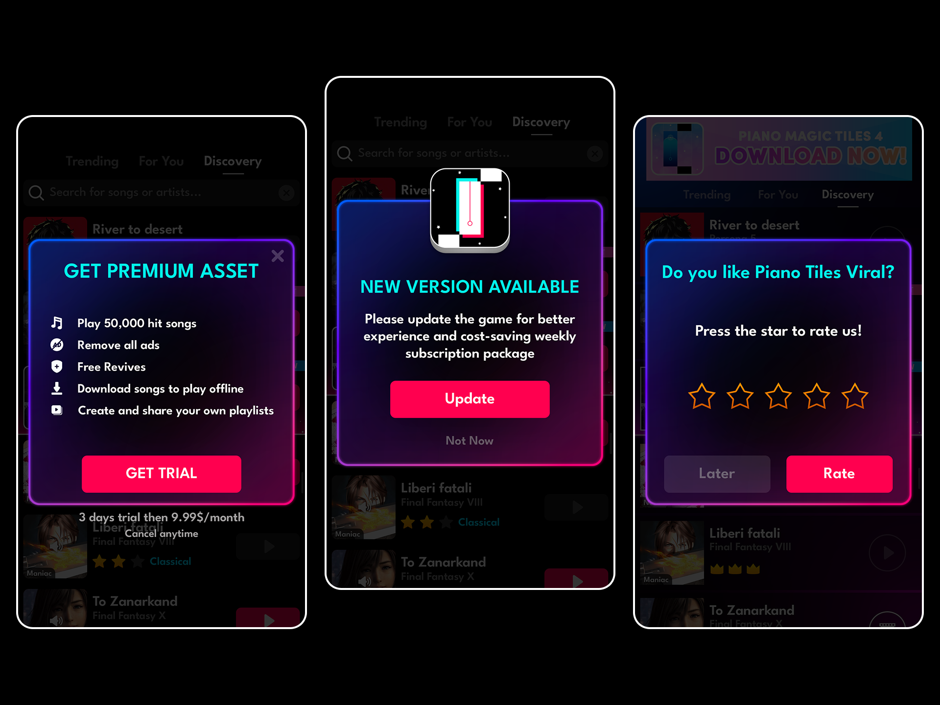 Piano Viral Tiles: UI/UX by Alien3287 on Dribbble