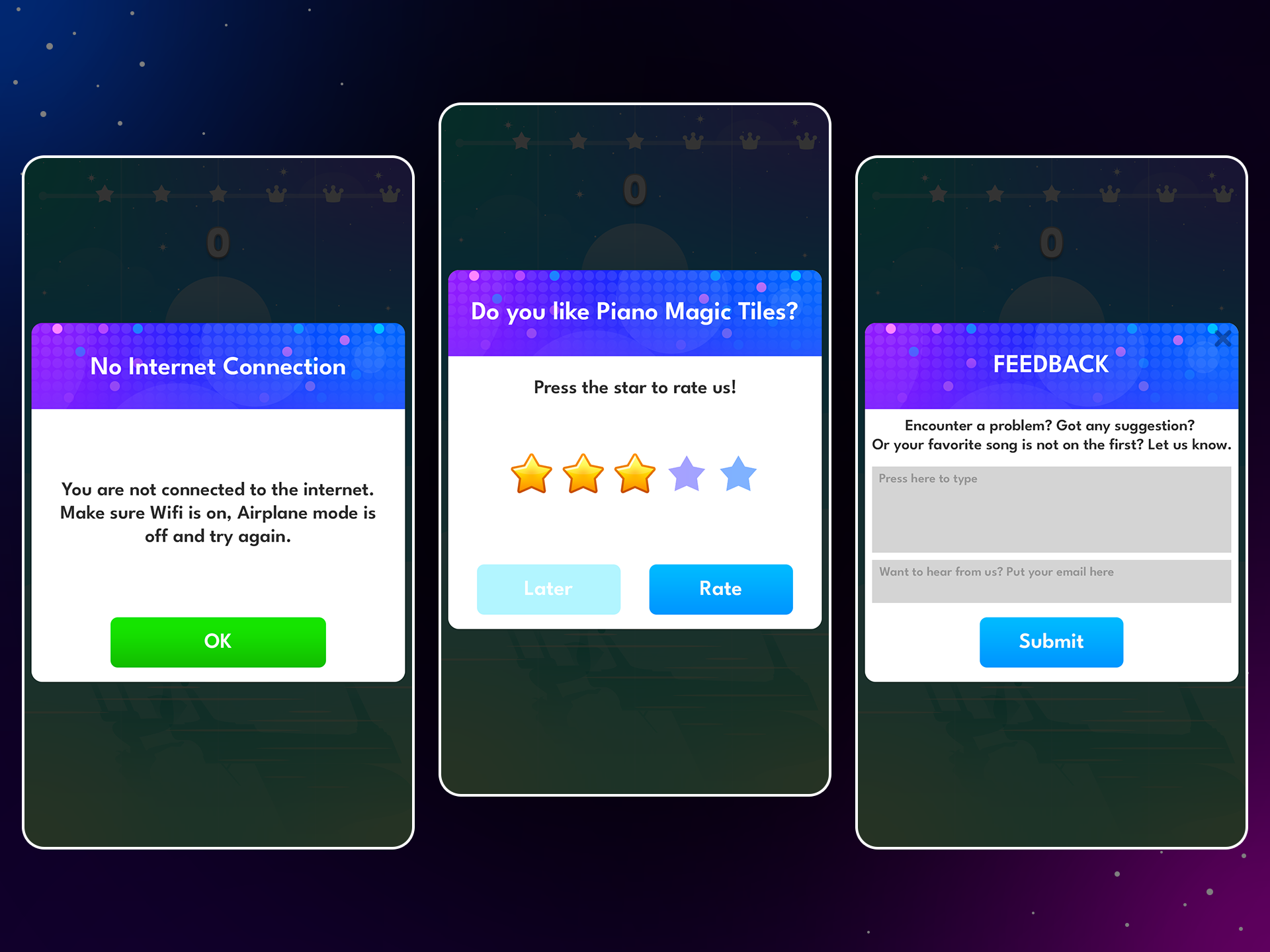 Piano Perfect Tiles: UI/UX by Alien3287 on Dribbble