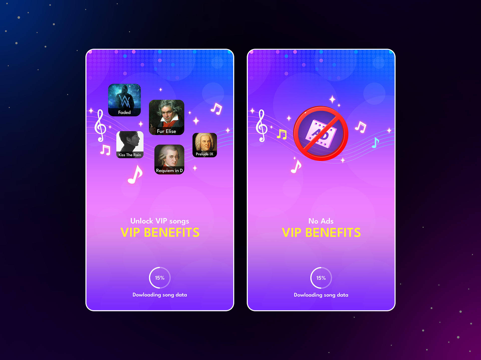 Piano Perfect Tiles: UI/UX by Alien3287 on Dribbble