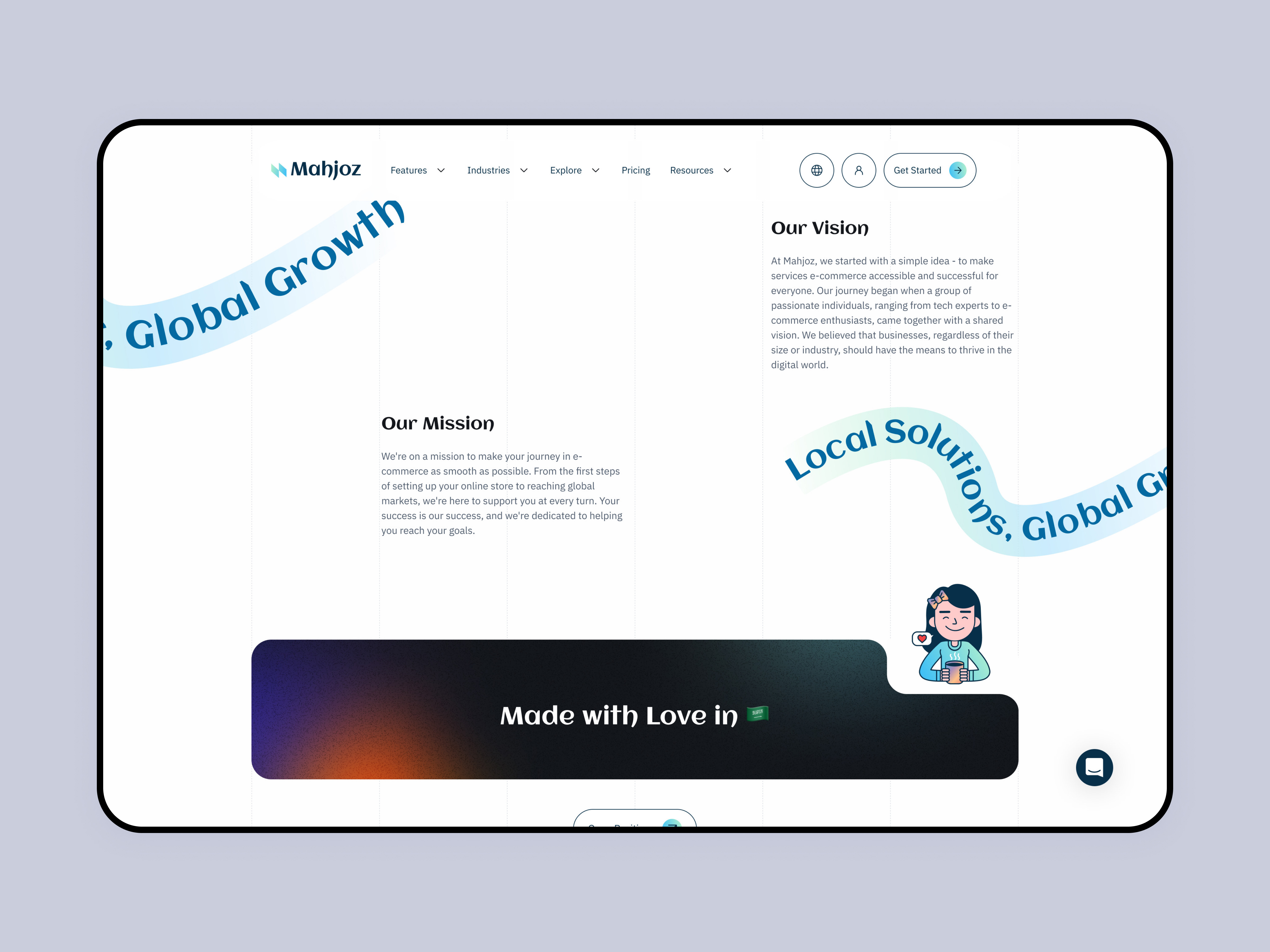 Mahjoz - Services Management (About) by George Samuel on Dribbble