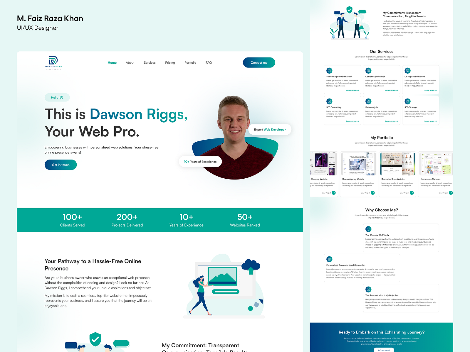 Web Developer Landing Page by Faiz Shahnawaz on Dribbble Web Developer Landing Page by Faiz Shahnawaz on Dribbble