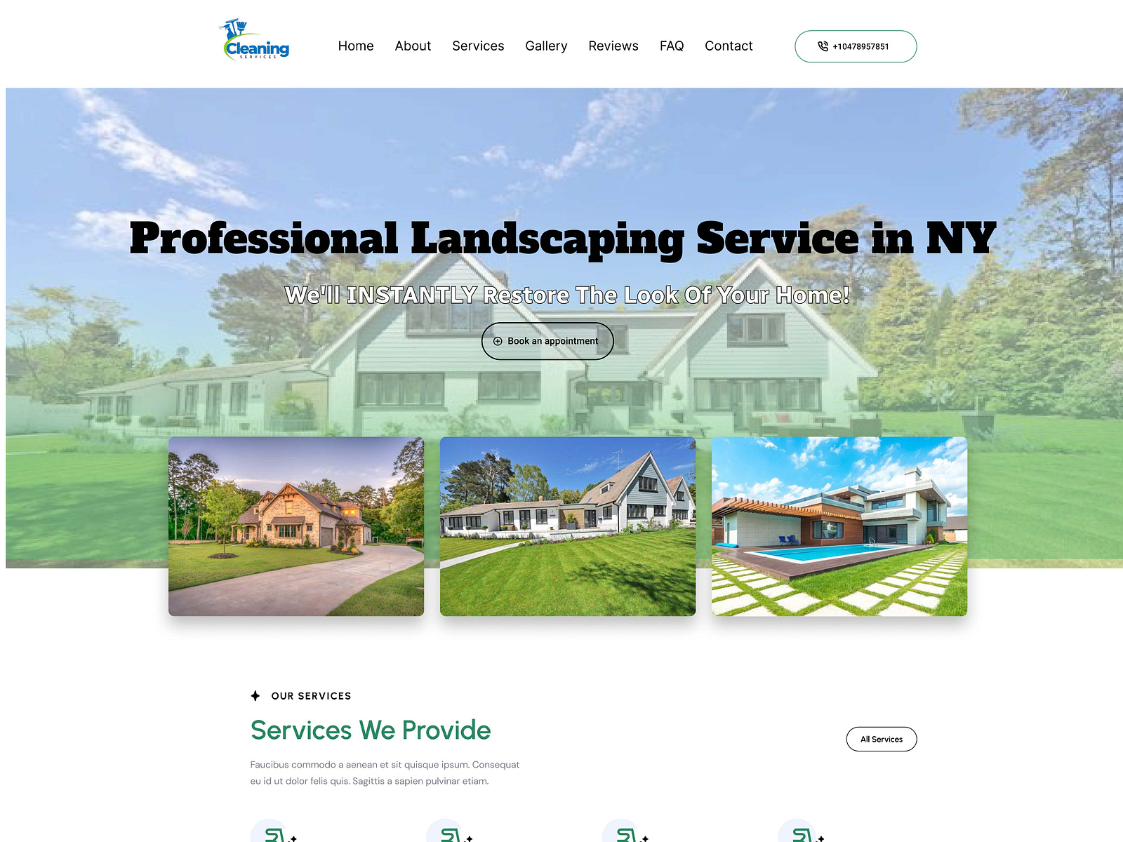 Landscaping Website UI Design by Tanjilur Rahman on Dribbble