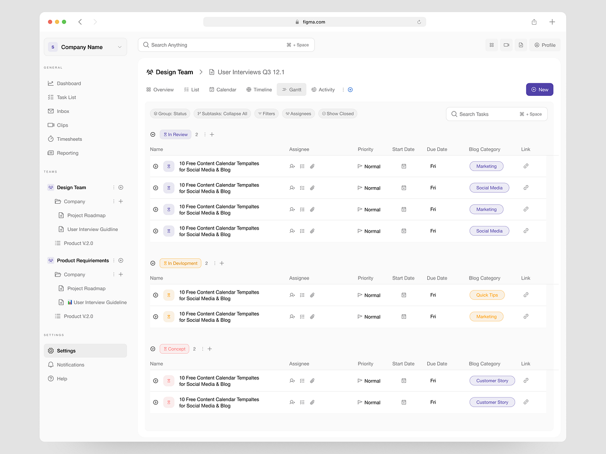 Project Management Web App Dashboard SaaS by Isaac Sanchez on Dribbble