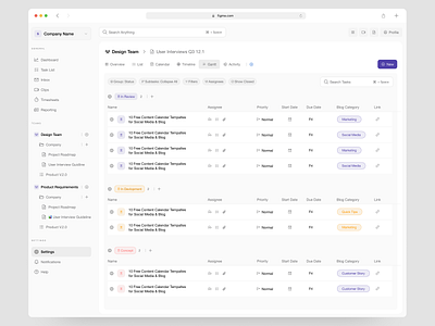 Project Management Web App Dashboard SaaS by Isaac Sanchez on Dribbble