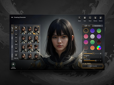 Character Creation - MMORPG Game by BimGraph🐊 for Kretya Studio on Dribbble